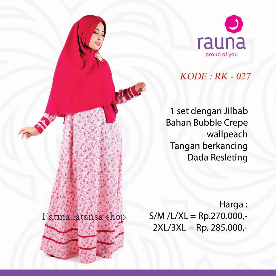 เสื้อคลุมผู้หญิง / Rauna Rk 027 / Robe syari / Robe + Hijab / muslim ...