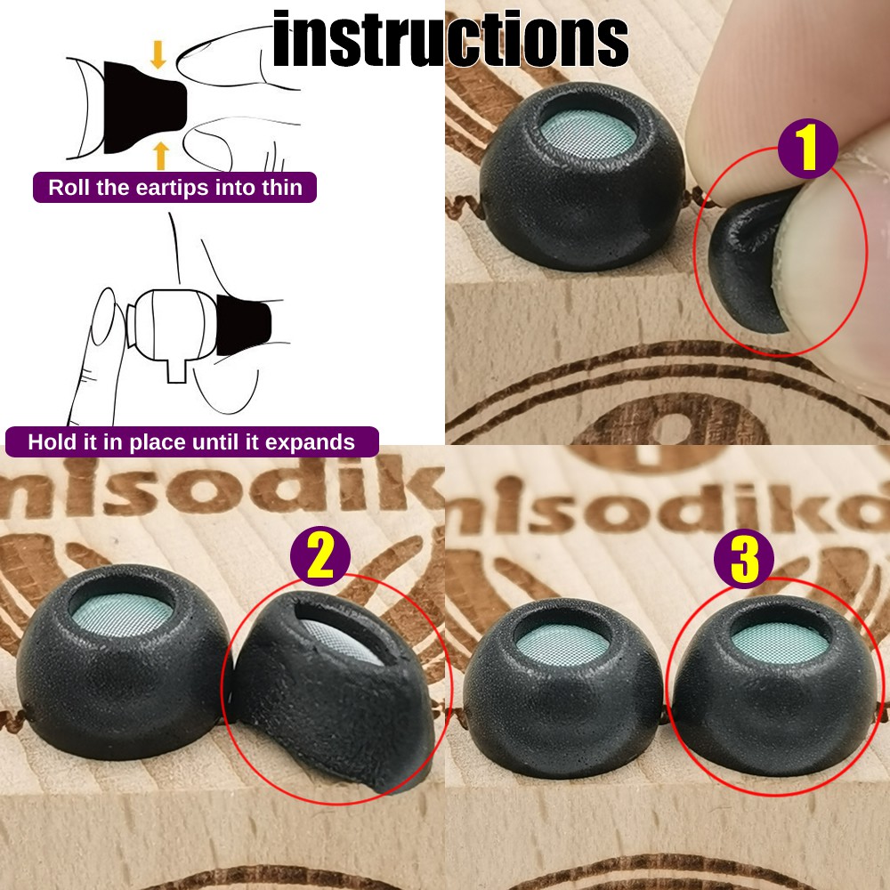 misodiko Upgraded Oval Memory Foam Eartips Replacement for Samsung ...