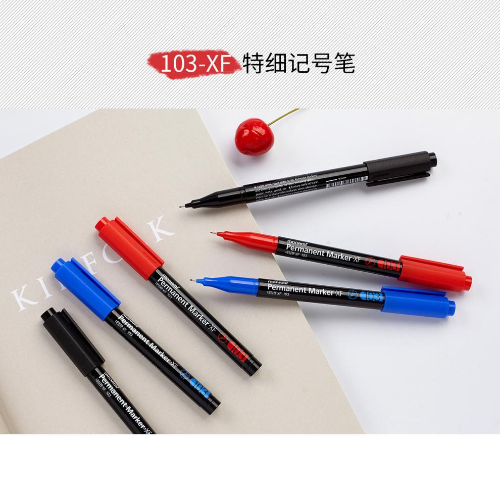 MONAMI Permanent Marker #XF-103 0.5mm ปากกามาร์คเกอร์ | Shopee Thailand