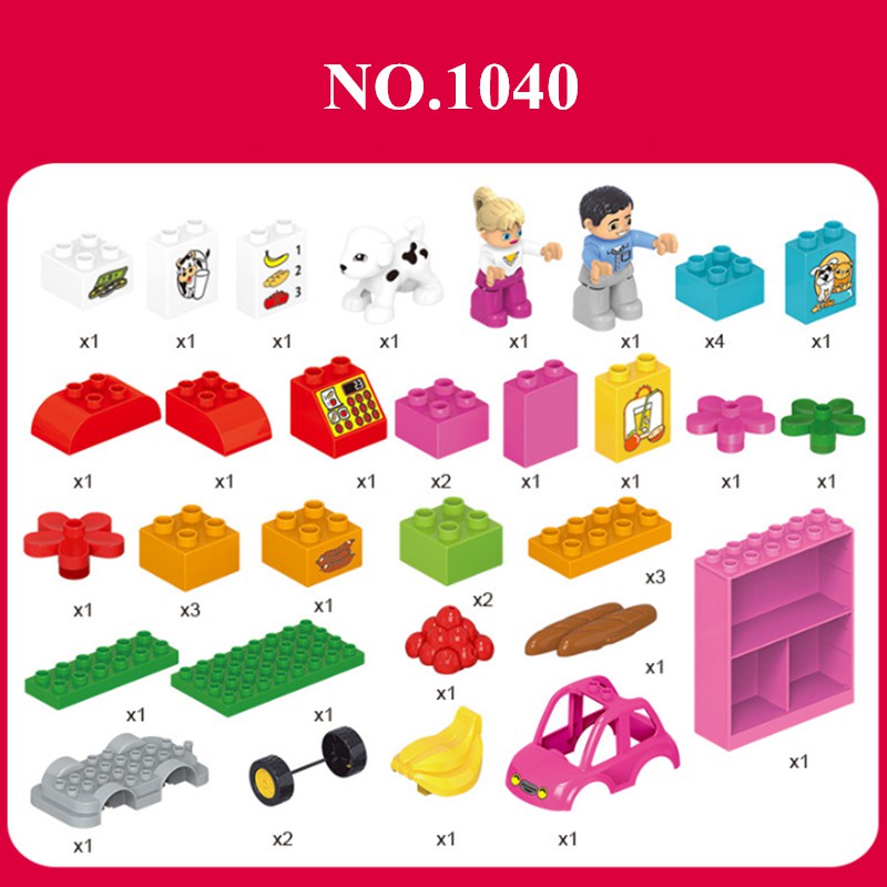 78PCS Compatible Lego Friends Girls Pink House Building Blocks Duplo ...