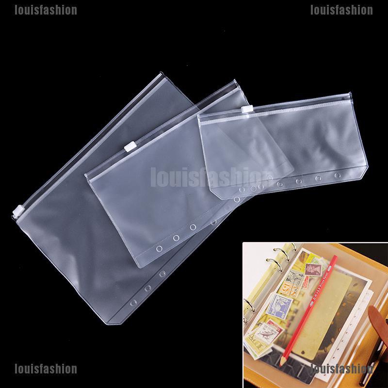 LFTH Transparent Zip Lock Envelope Binder Pocket Refill Organizer adore ...