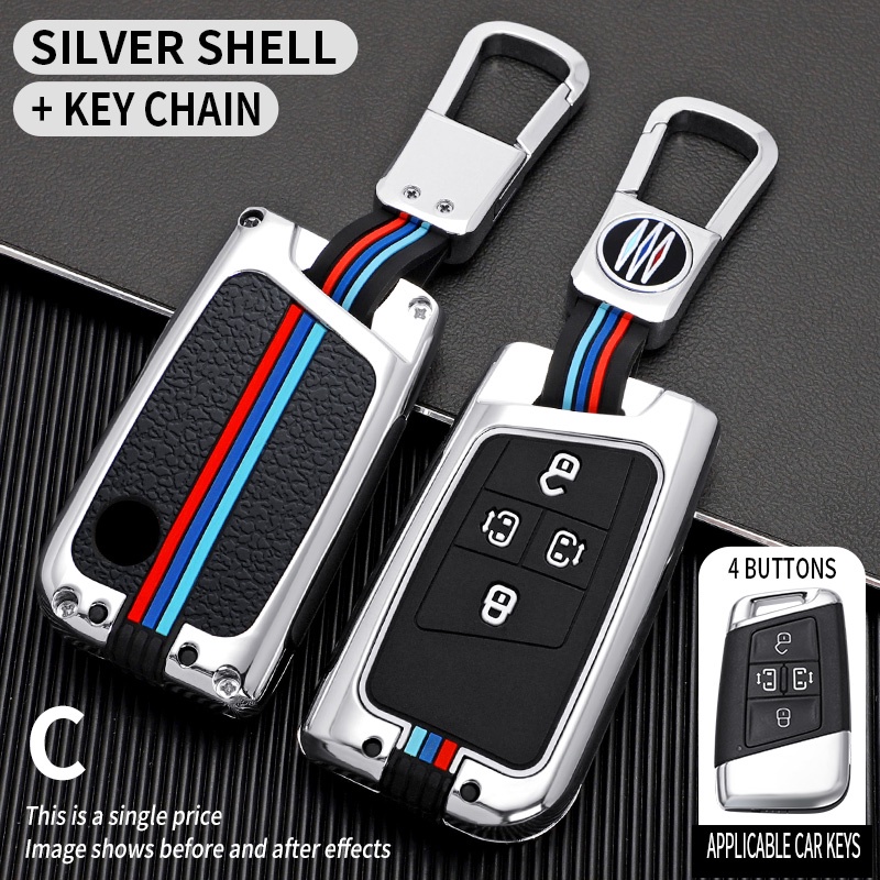 Zinc Alloy Car Key Remote Cover Case For Volkswagen VW Tiguan MK2 Jetta ...