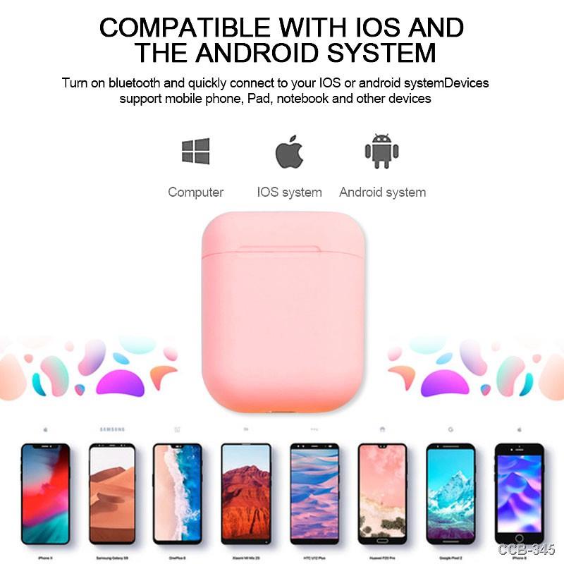 NEW????inpods12 หูฟัง pods i12 TWS พร้อมกล่องชาร์จ หูฟังบลูทูธไร้สาย ...