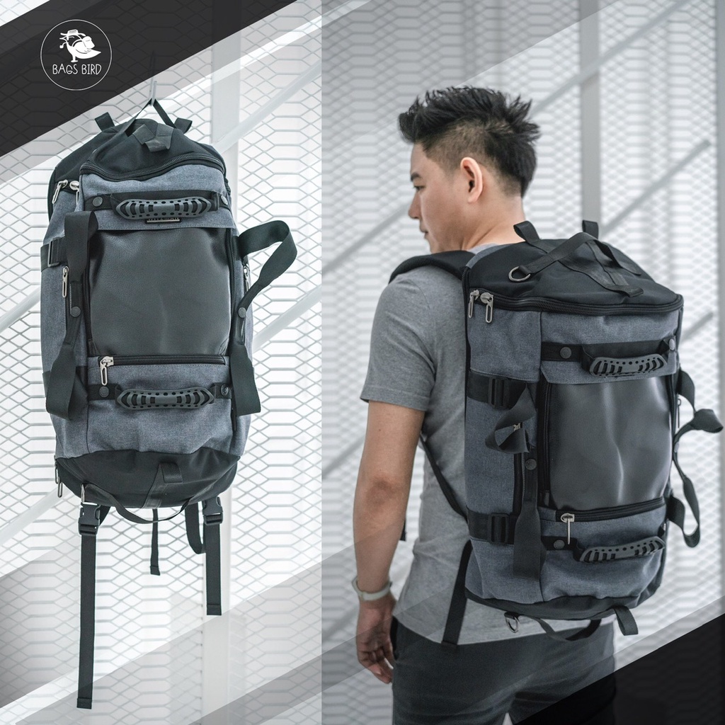 กระเป๋าเป้ ใบใหญ่ สะพายหลังถือ Duffle รุ่น BXL2 เป้เดินทาง และ ต่อสาย เป็นสะพายข้างได้ เหมาะทริป ...