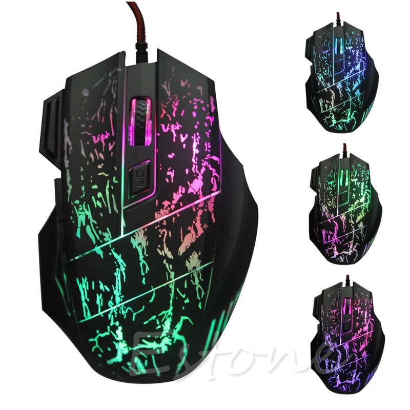 NIKI 5500 DPI 7 Buttons LED Optical USB Wired Gaming Mouse Mice For Pro Gamer New - nikibaby.th ...