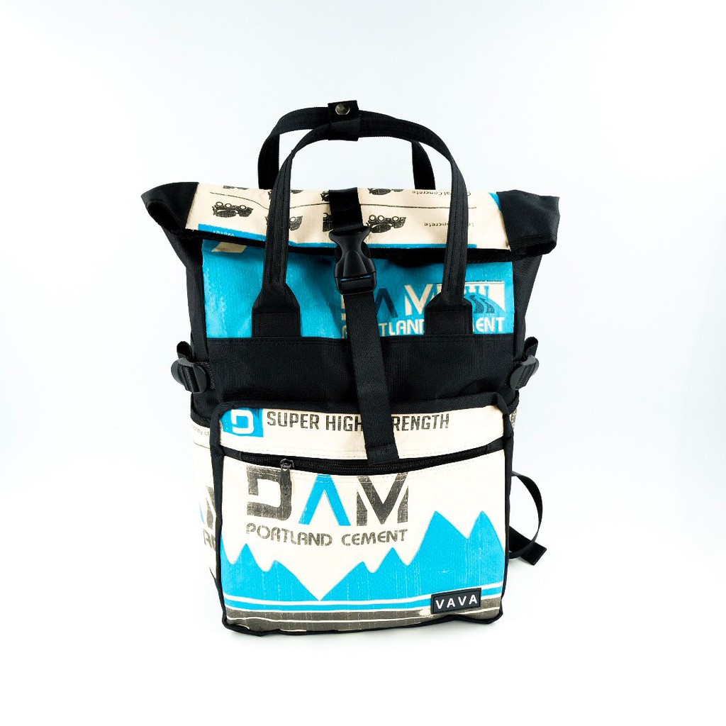 DAM Folded Backpack กระเป๋าเป้พับถุงปูน - vavazerowaste - ThaiPick