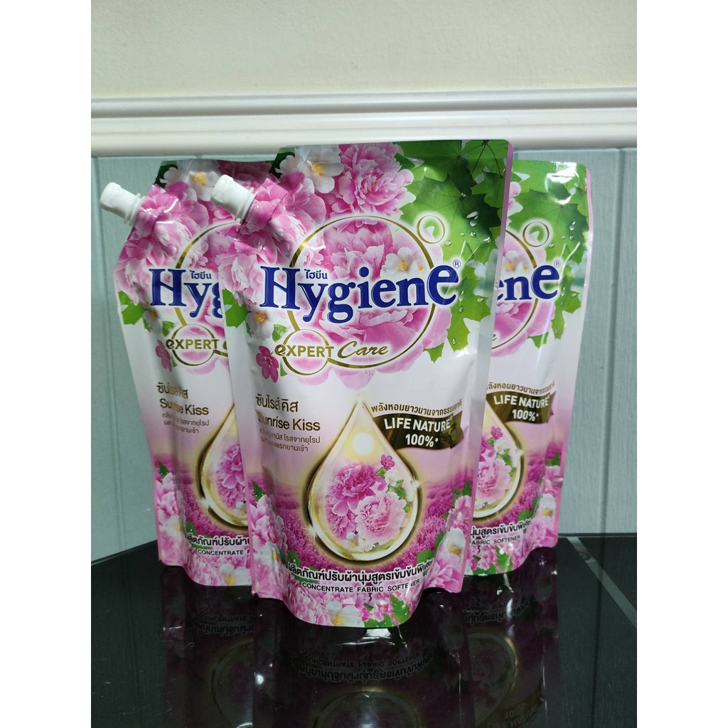 ไฮยีน น้ำยาปรับผ้านุ่ม สูตรเข้มข้นพิเศษ Hygiene Expert Care ขนาด 490 - 540 มล. X 1 ถุง - jt64 ...