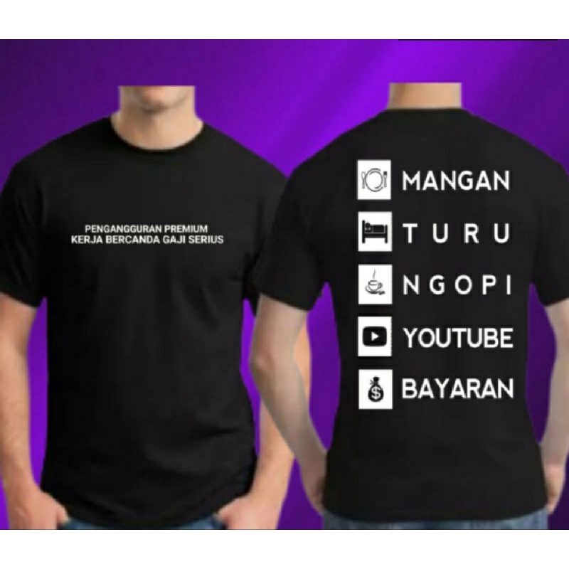 เสื้อยืดผ้าฝ้ายพิมพ์ลายคลาสสิก เสื้อยืดพรีเมี่ยม พิมพ์ลาย MANGAN TURU YOUTUBE Payment - g9tq ...
