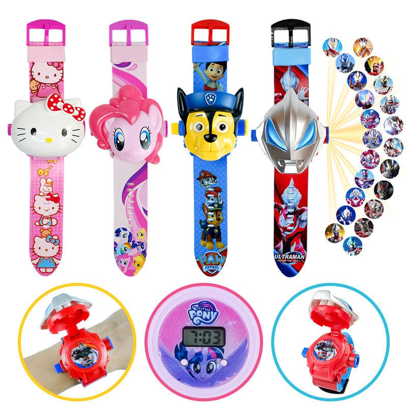 ☁Cartoon Projection Ultraman Spider-Man Captain America Wow Team Flip ...