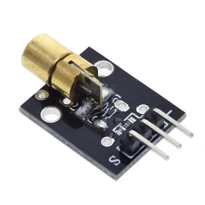 KY-008 650nm Laser sensor Module 6mm 5V 5mW Red Laser Dot Diode Copper ...
