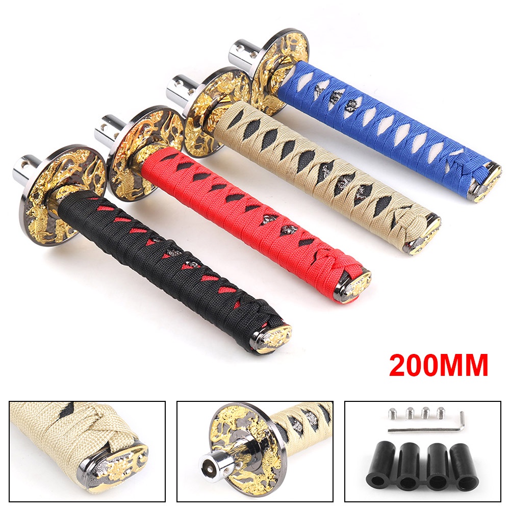 ปรับโฉม&JDM style Short Samurai Sword Shift Knob Shifter 200mm Metal ...