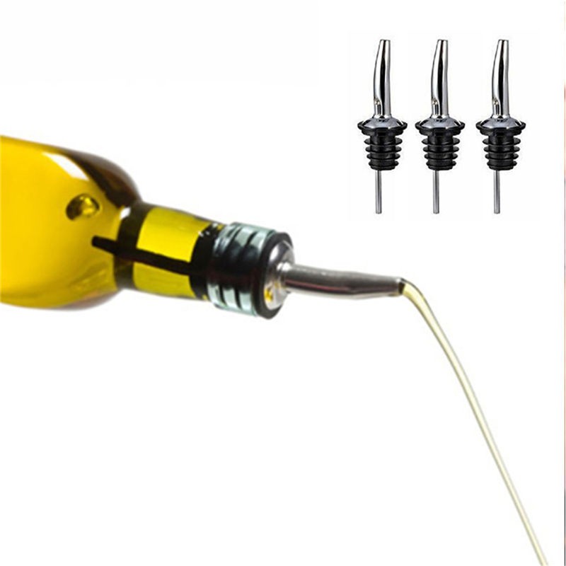 GoldenSilver3x Stainless Steel Liquor Spirit Pourer Free Flow Wine ...