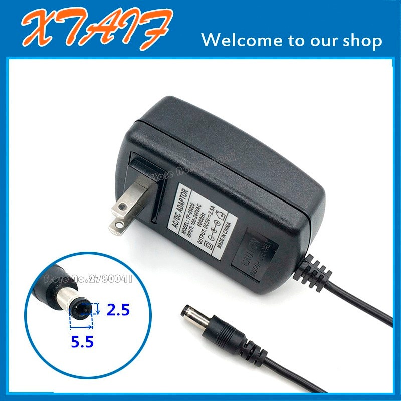 สายไฟชาร์จ 5V 2.5A AC100-240V DC 5V2.5A 5V2500mA สําหรับเราเตอร์ D-Link ...