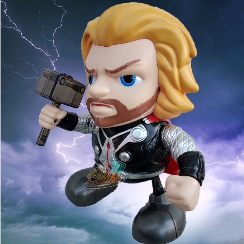 สุดยอดถูกคุณภาพ Music Dance Super Hero Thor Thanos ตุ๊กตาหุ่นยนต์เต้น ...