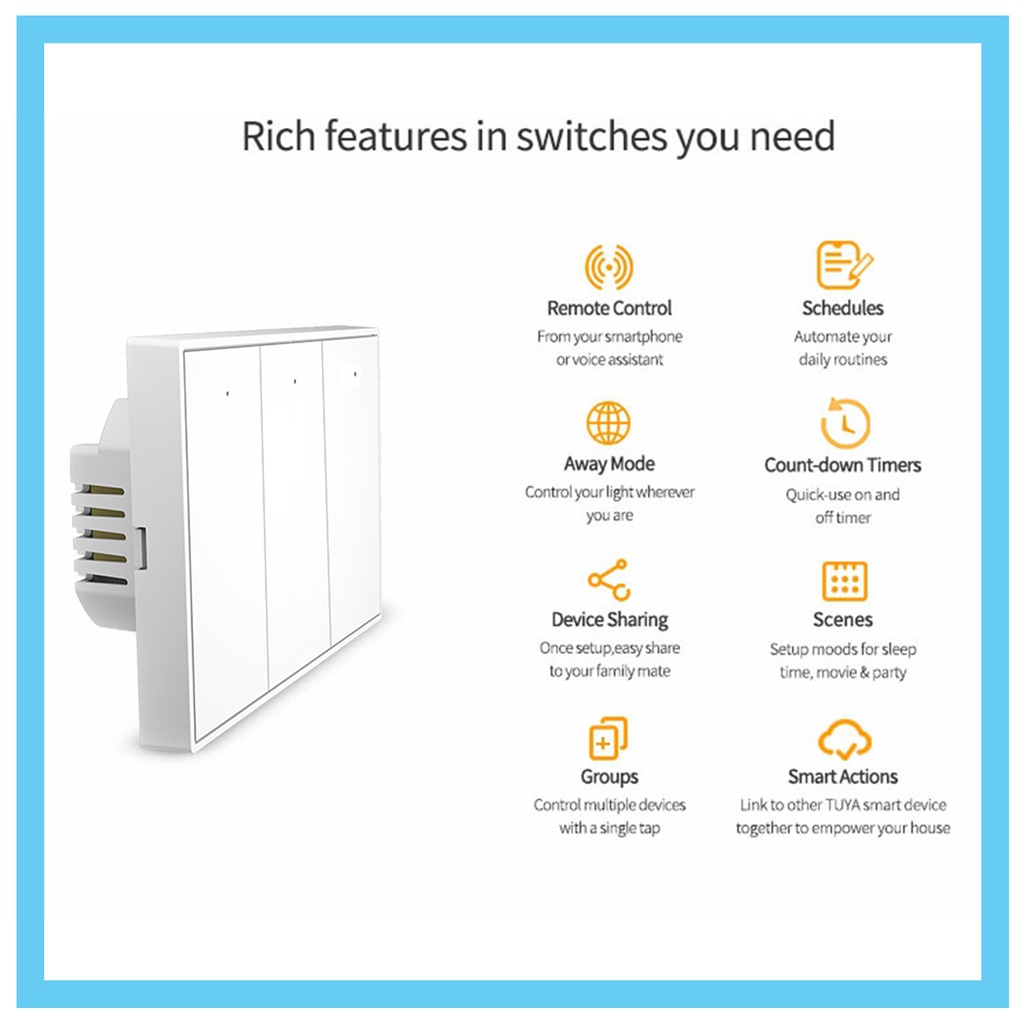 Zemismart Tuya Zigbee Homekit Wall Smart Switch สวิทช์ปุ่มกด สั่งงาน ...