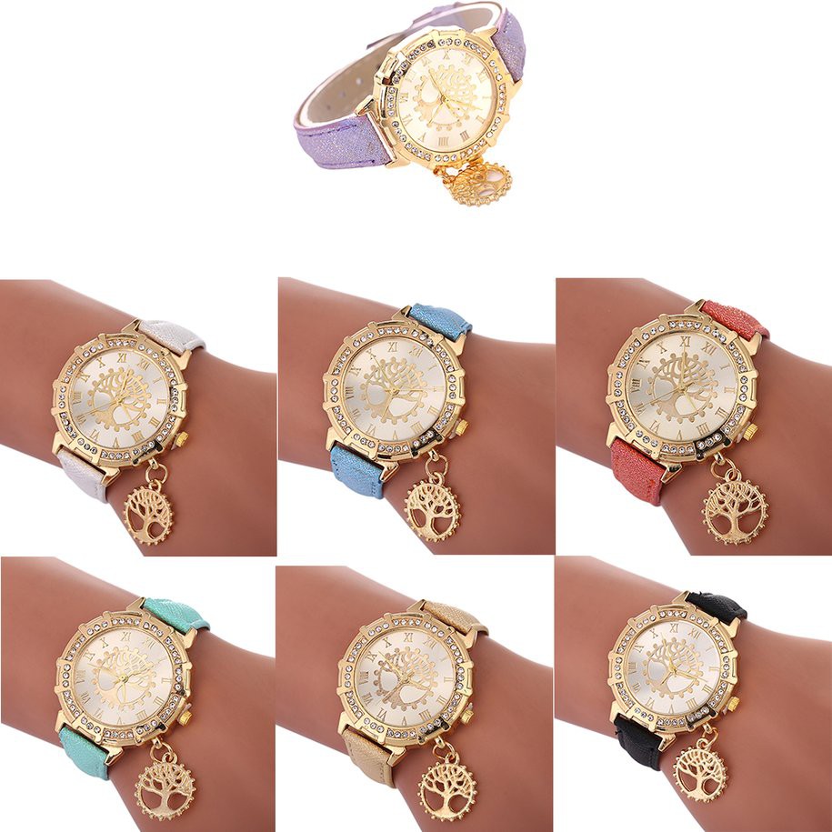 Kek & Explosion นาฬิกาข้อมือแฟชั่นลายต้นไม้สําหรับผู้หญิง - kekagonf.th ...