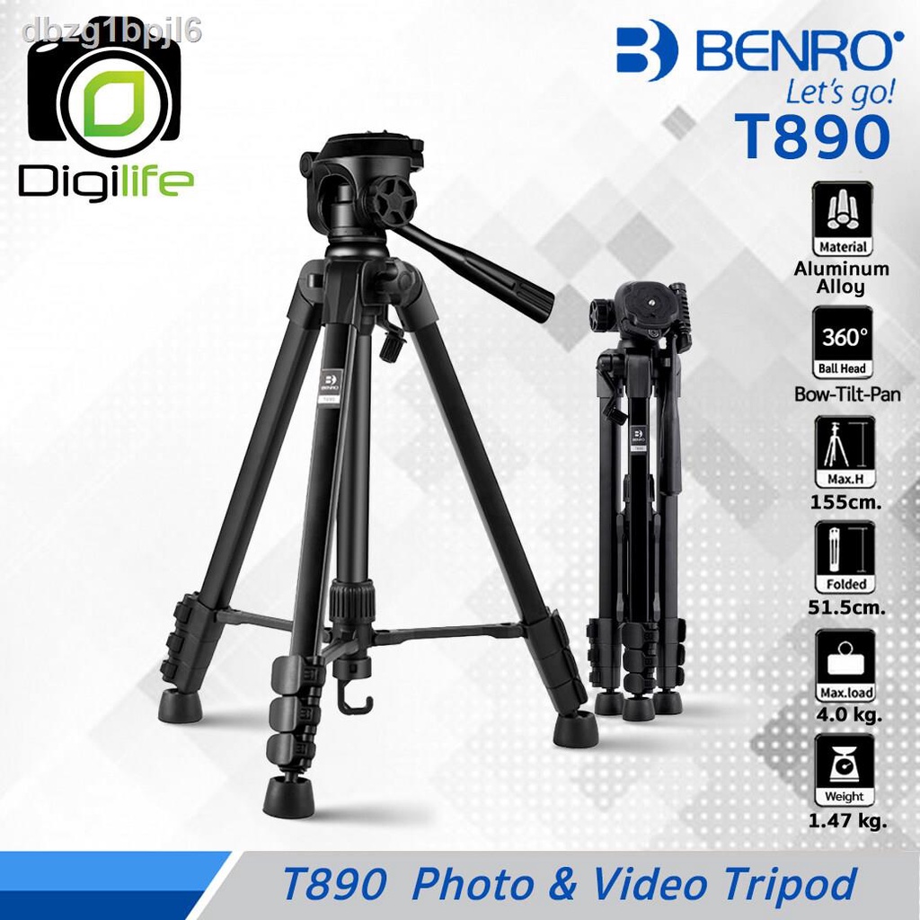 Benro Tripod T890 ขาตั้งกล้องน้ำหนักเบา เหมากับกล้อง DSLR มิลเรอร์เลส ...