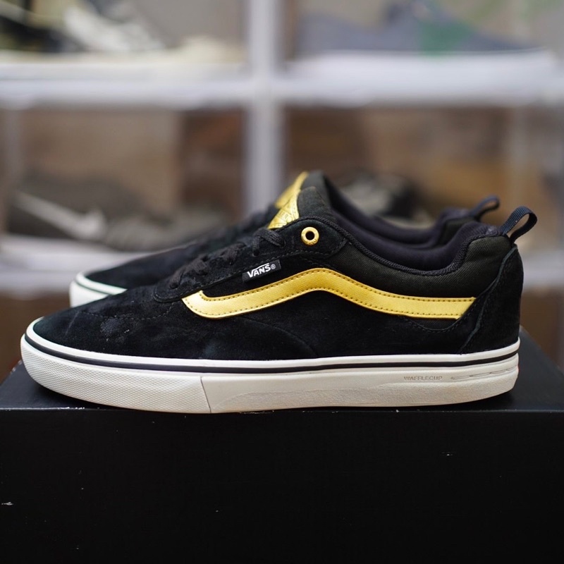 Vans Kyle Walker (Pro) Black White Gold 8.5us - sattawatpolpanna - ThaiPick