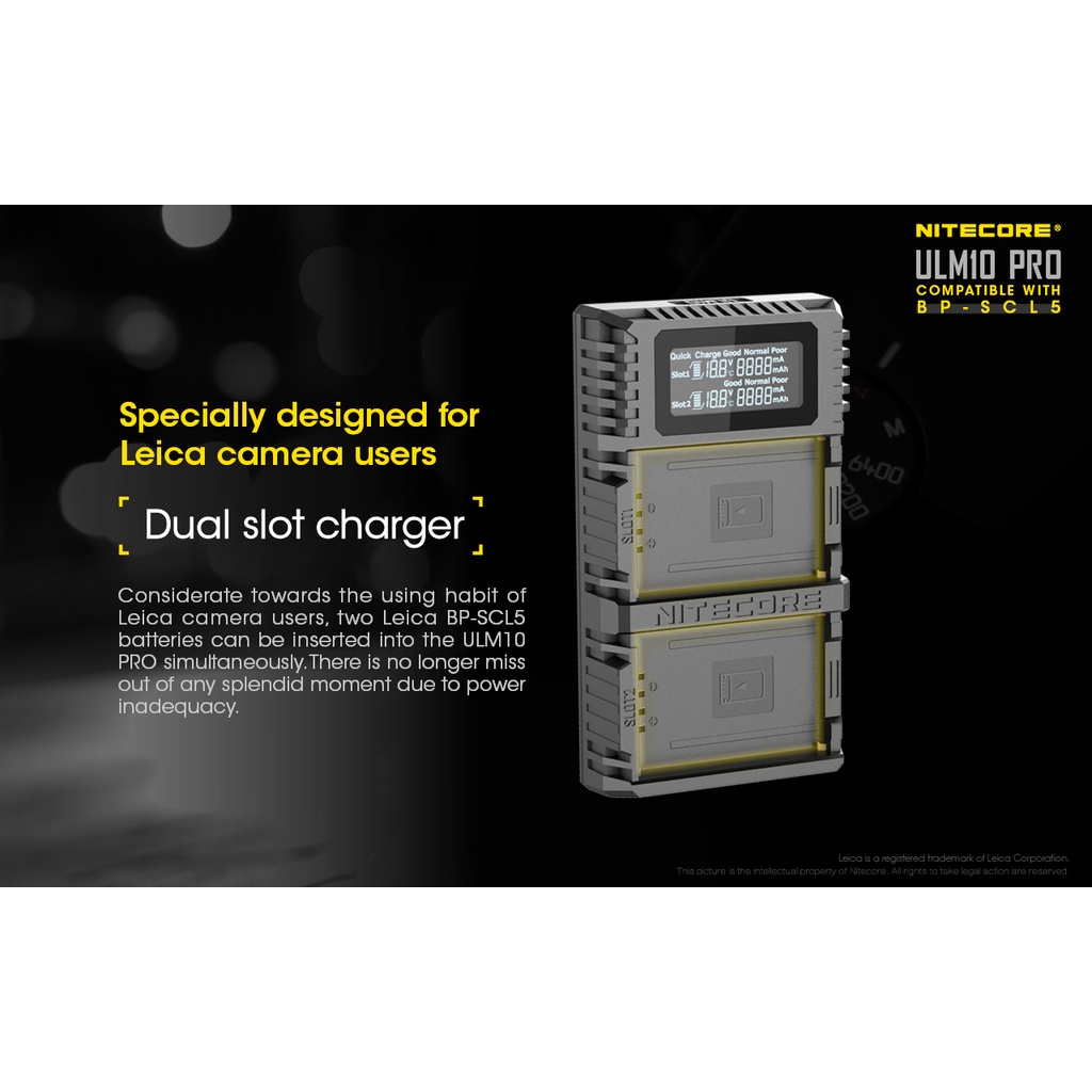 LEICA M10 Nitecore ULM10 Pro for LEICA M10 M10-P M10-R และกล้องไลก้าที่ ...