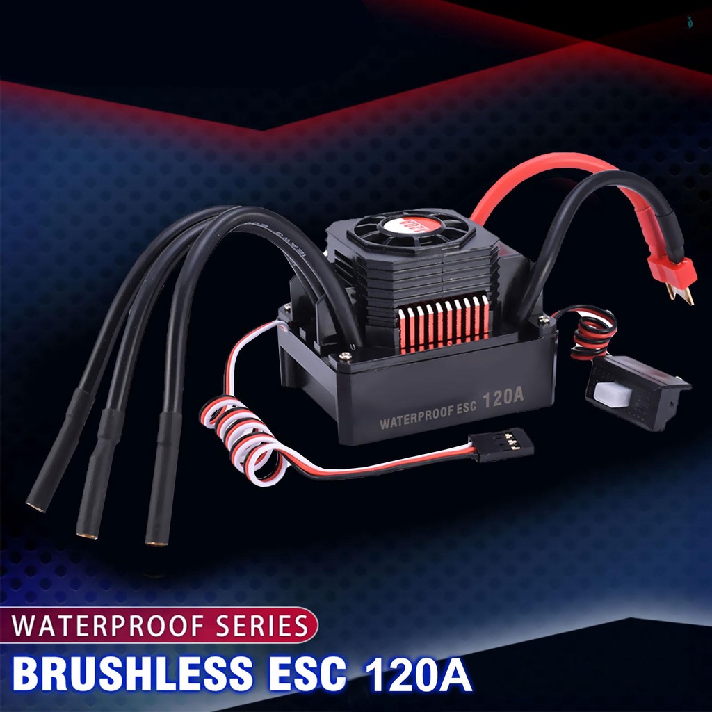 sprcmy120A ESC Electric Speed Controller with Heat Sink Combo Set ...
