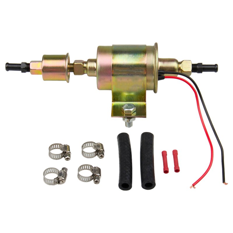 Universal 12V External Electric Fuel Pump Installation Kit 5-9 PSI ...