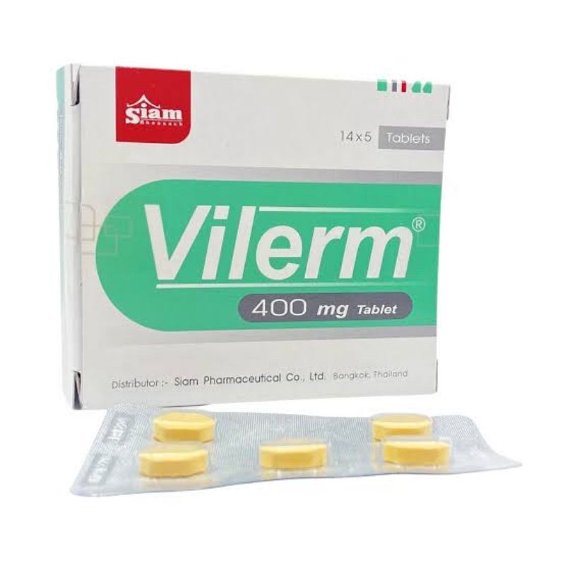 Vilerm 400mg รักษาเริม 1 แผง 5 เม็ด หมดอายุ 2026 สั่งเลยส่งไวรอรับภายใน ...