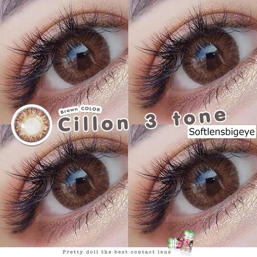 คอนแทคเลนส์ รุ่น Cillon 3tone ( Dia 14.5 ) ยี่ห้อ Pretty Doll ...