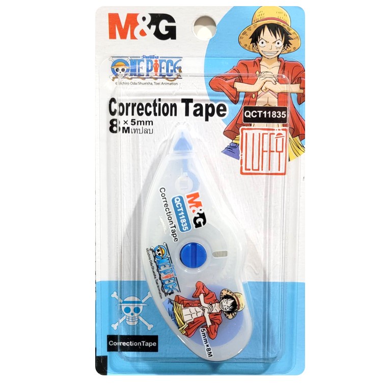 เทปลบคำผิด one piece ลายวันพีช ตราเอ็มแอนด์จี MG ขนาด 5 มม x 8 เมตร ...