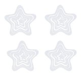 achute ชุดไม้ตกแต่งผนัง 3D รูปดาว แพค 4 ชิ้น (สีแดง) - okokka - ThaiPick