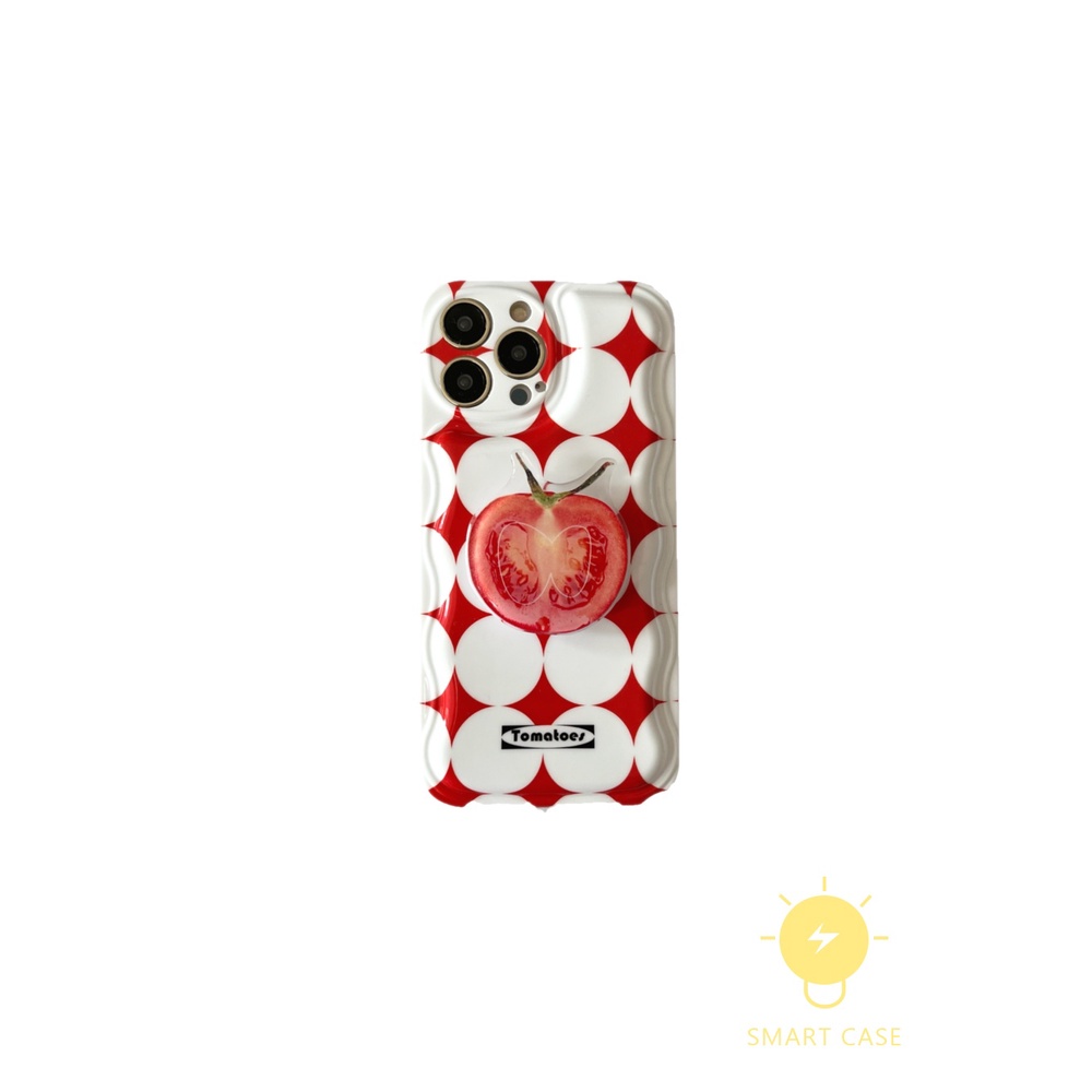 For เคสไอโฟน 13 Pro Max Airbag IMD with Tomato Popsocket เคส Phone Case ...