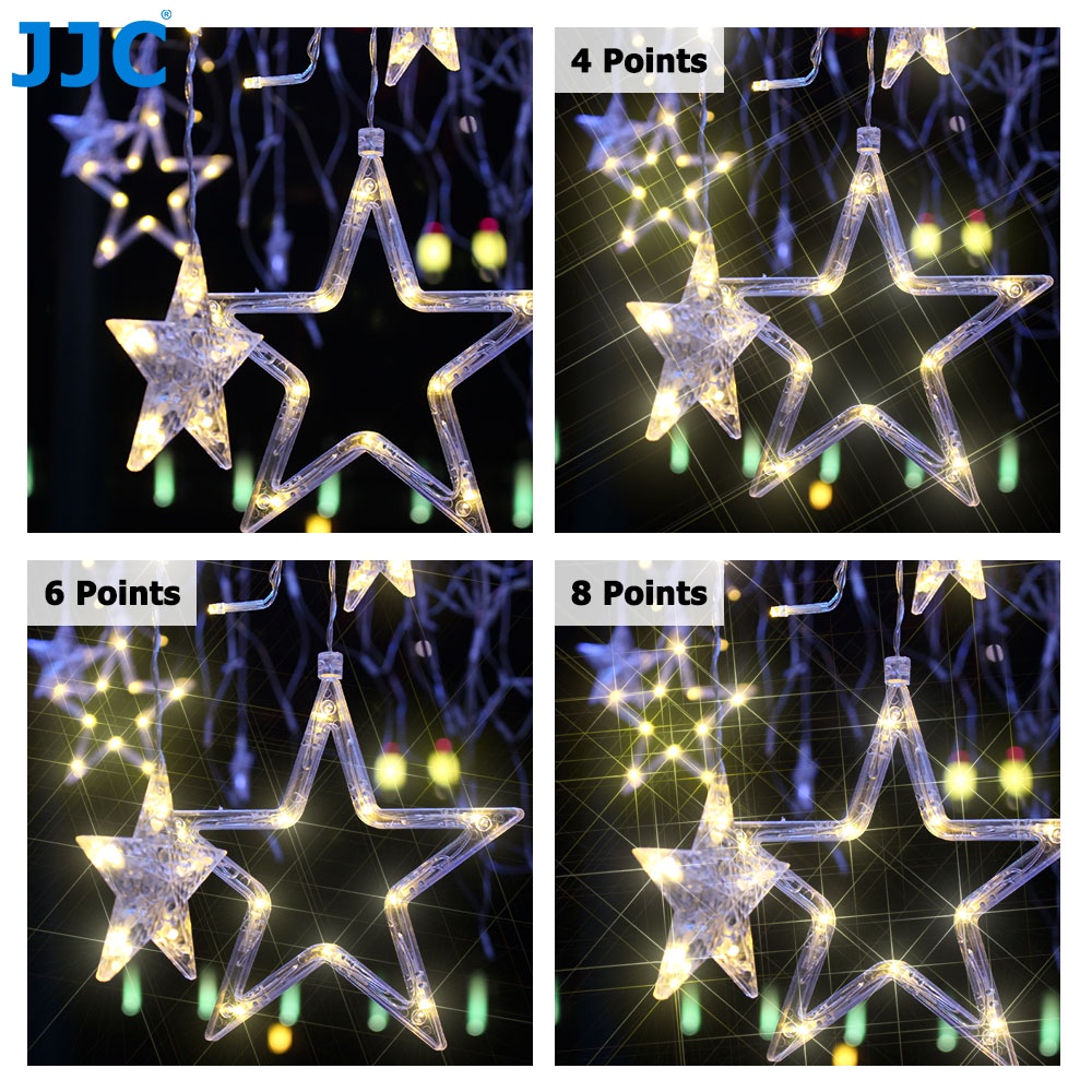 Jjc Star Filter Set With Lens Filter Case Wallet Variable 4 6 8 Lines Photography Accessory For ...