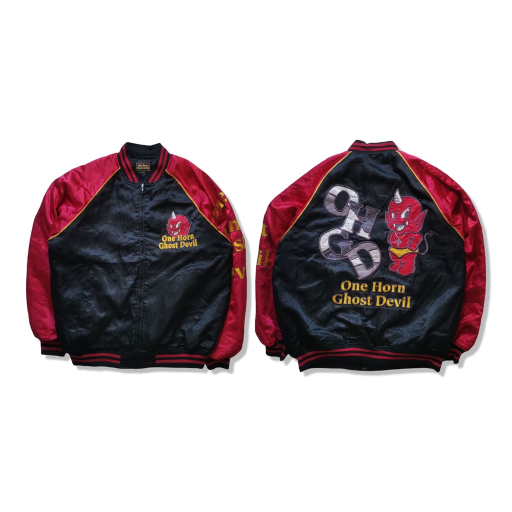 One Horn Ghost Devil Bomber Jacket รอบอก 48 - jacket_bk2l_football ...