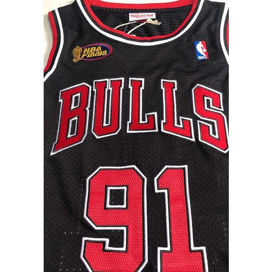Premium version6 styles NBA jersey Chicago Bulls 91 Rodman black finals ...