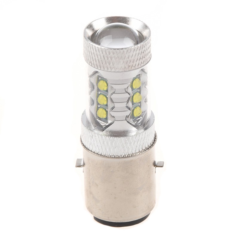 16 80W LED Motor BikeMopedScooterATV Headlight Bulb BA20D H6 ...