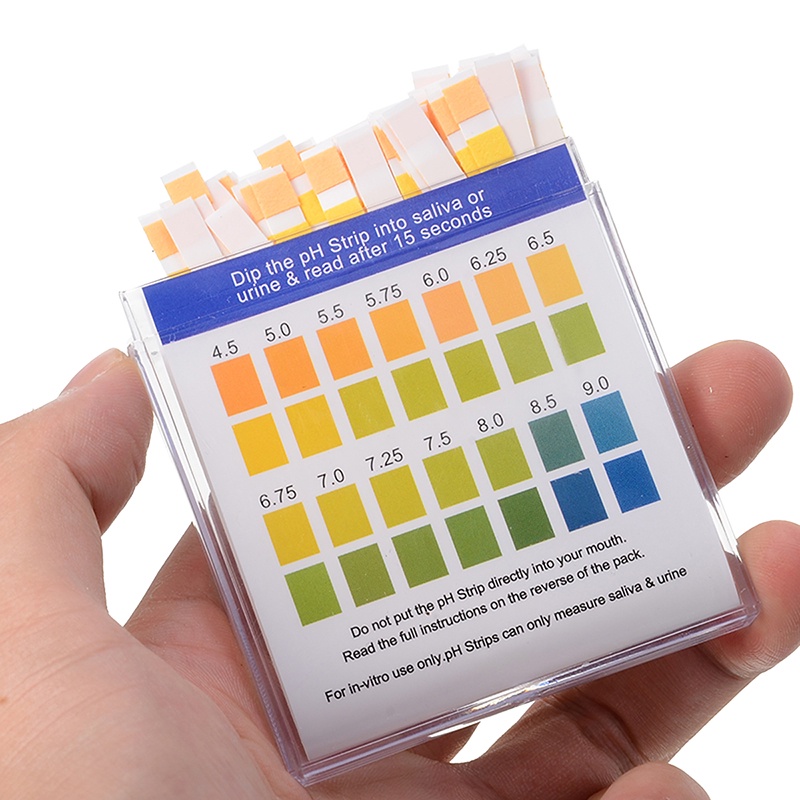 กระดาษPH Test Paper 100 Strips/box Alkaline Acid Indicator Paper For ...