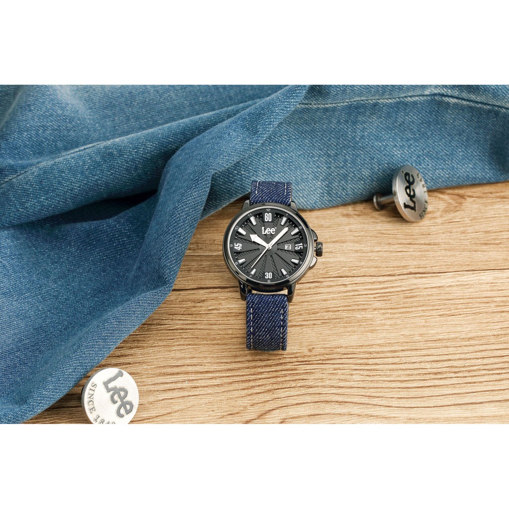 Lee นาฬิกาข้อมือ Metropolitan LEF-F163ABV2-1S แบรนด์แท้ USA สายหนังหุ้ม ...