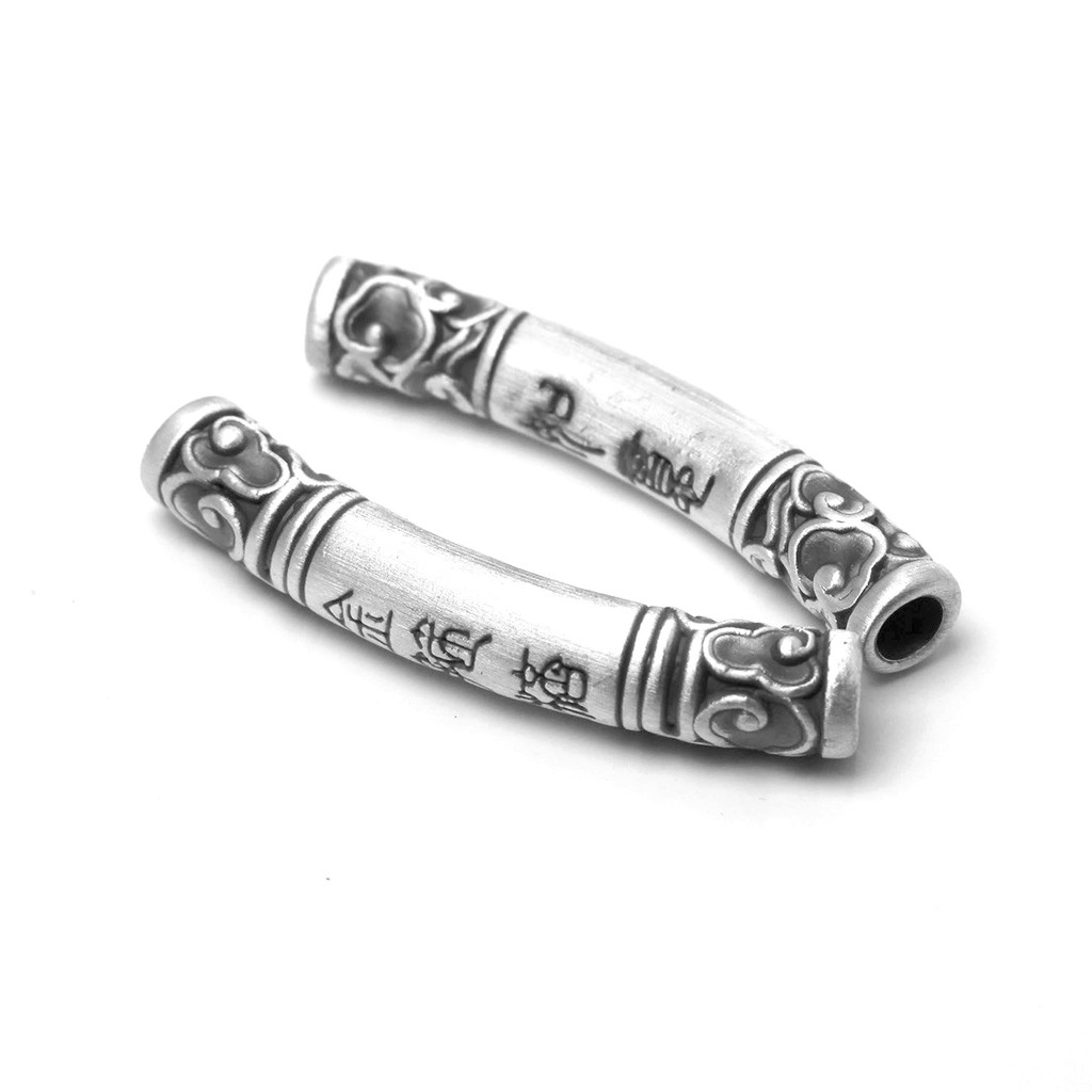 s999 pure silver sterling silver retro frosted gold hoop rod elbow Thai ...