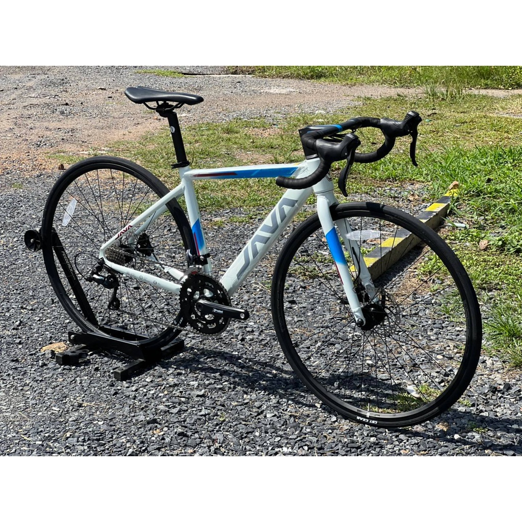 พร้อมของแถมเสือหมอบ JAVA RONDA Disc 18sp.แฮนด์ Integrated ทรง Aero (แถม ...