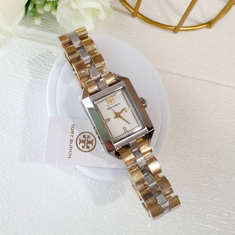 (ผ่อน0) นาฬิกา Tory Burch Womens Dalloway - TBW1102 Two-Tone SilverGold ...