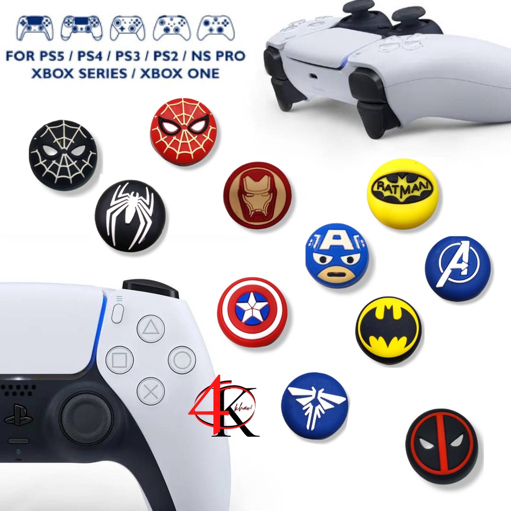 4Khao.s 22 ซิลิโคน อนาลอคจอย Silicone Grip Controller for PS5 PS4 PS3 ...