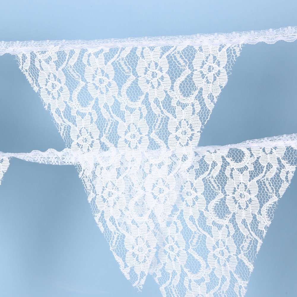 ACT 3.2m 11 Flags Lace Vintage Party Wedding Pennant Bunting Banner ...