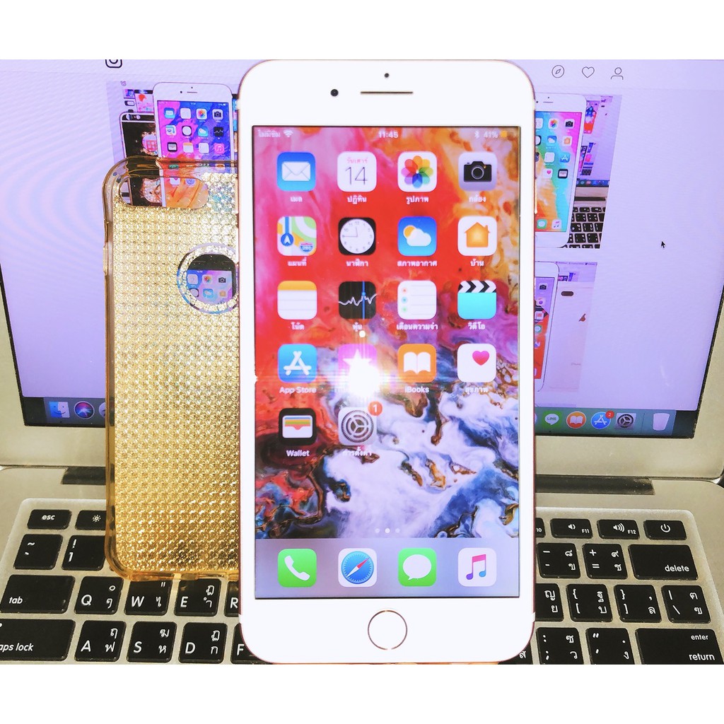 Apple iphone7 plus Rose Gold 128G ModelTH สภาพ สวย หายาก สีสวยมาก ใช้งานน้อย หมดแล้วหมดเลย ...