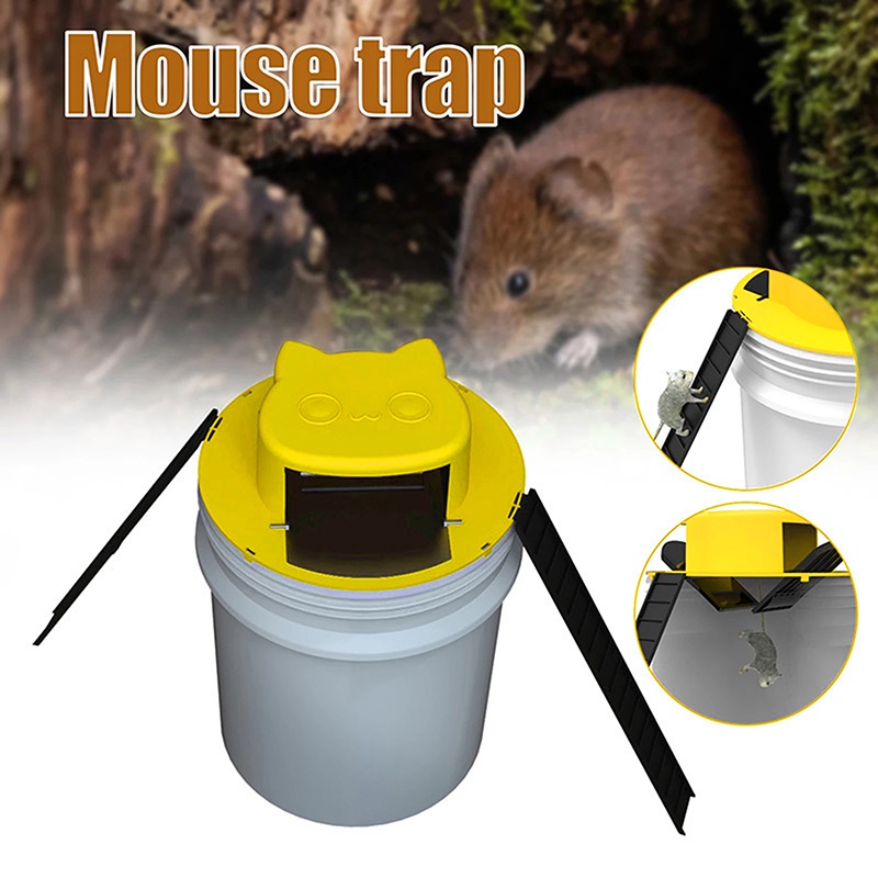 กับดักหนูMouse Rat Trap Dual Flip Slide Bucket Lid Mouse Catcher ...
