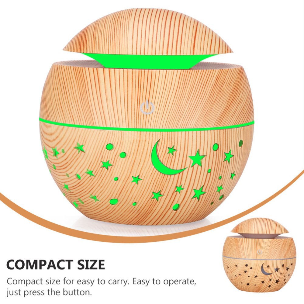 1 Set Home Wood Grain Humidifier Aromatherapy Diffuser Unique Desktop ...