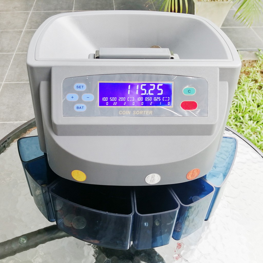 เครื่องนับเหรียญ คัดแยกเหรียญ Coun counter Coin sorter PHET รุ่น XD ...
