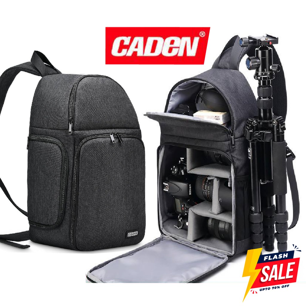 Caden L4 Camera Bag Backpack กระเป๋ากล้อง เป้สะพายหลัง ผ้ากันน้ำ กัน ...
