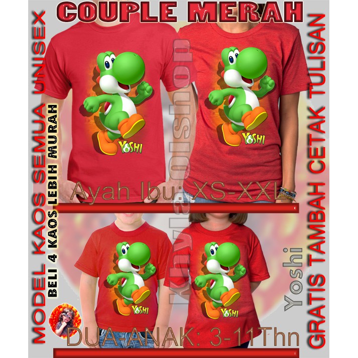 Yoshi Father And Daughter ชุดเสื้อครอบครัวสําหรับครอบครัว - yafi_kekey ...