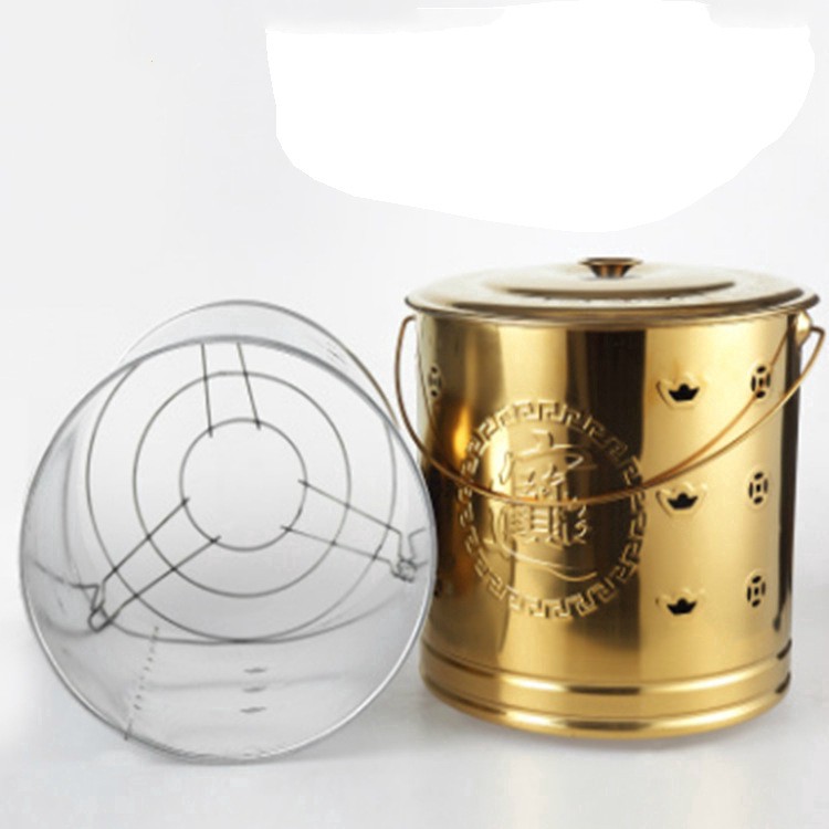 Stainless Steel Paper Money Burner Bucket Extra Large and Thickness ...