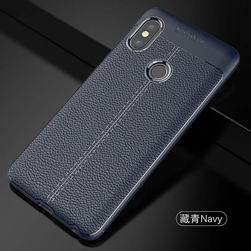 For Xiaomi Redmi Note 5 Pro Phone Case, Shockproof Silicone PU Leather ...