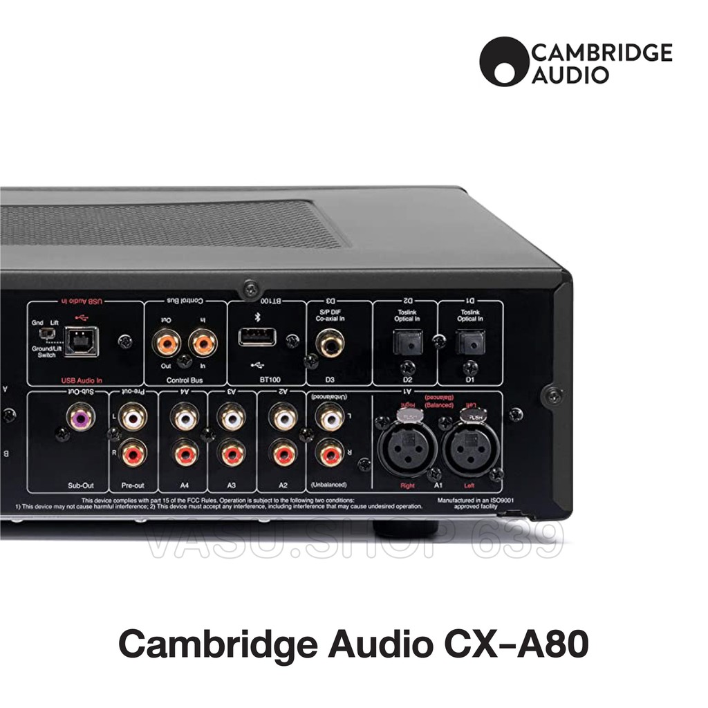 CAMBRIDGE AUDIO CX-A80 (BLACK) แอมป์อังกฤษ กำลังขับ 2x80 วัตต์ ...